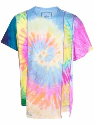 Needles Tie Dye-print Panelled T-shirt