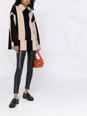 Michael Kors Faux Leather Leggings - Black