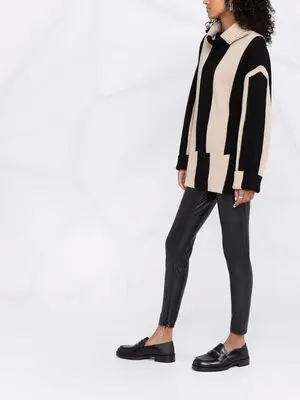 Michael Kors Faux Leather Leggings - Black