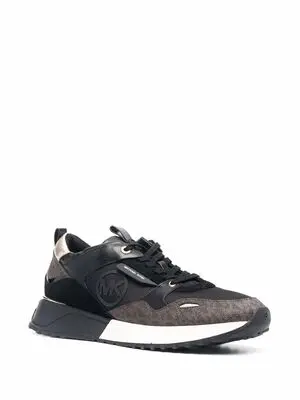 Michael Kors Theo Monogram Low-top Sneakers - Black