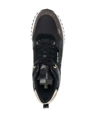 Michael Kors Theo Monogram Low-top Sneakers - Black