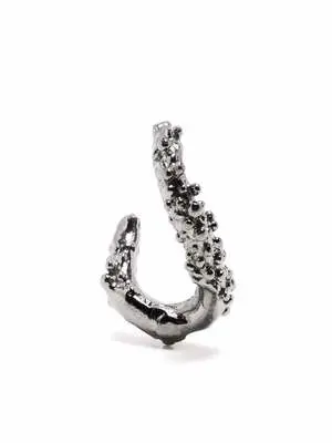 ALIGHIERI The Rocky Terrain Hoop Earring - Silver