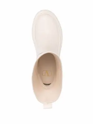 Valentino Garavani Roman Stud Ankle Boots - Neutrals