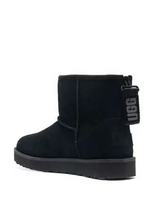 UGG Classic Zipped Suede Boots - Black