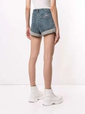 HACULLA. Fold Denim Shorts - Blue