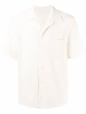Our Legacy Textured-finish Short-sleeve Shirt - Neutrals