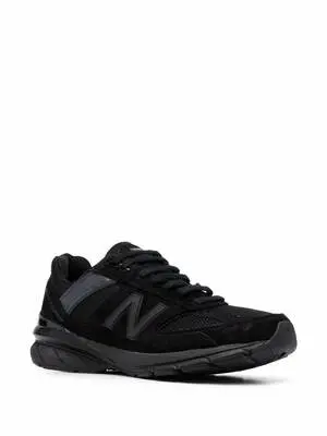 NEW BALANCE Logo-patch Panelled Sneakers - Black