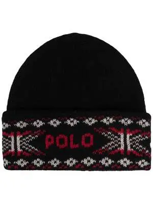 Polo Ralph Lauren Logo-knit Wool-blend Beanie