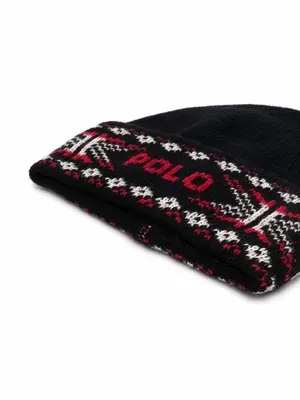 Polo Ralph Lauren Logo-knit Wool-blend Beanie