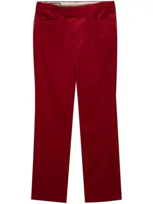 Gucci Velvet Straight Trousers