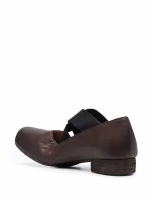 UMA WANG Crossover-strap Ballerina Shoes - Brown