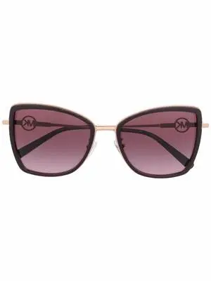 Michael Kors Logo-arm Cat-eye Sunglasses - Gold