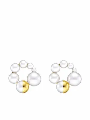 TASAKI 18kt Yellow M/g Shell Freshwater Pearl Earrings - Gold