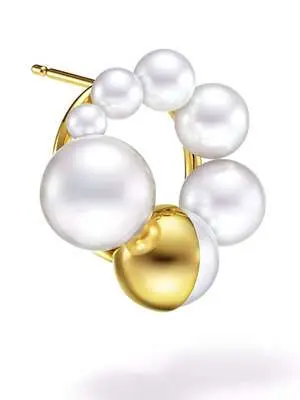 TASAKI 18kt Yellow M/g Shell Freshwater Pearl Earrings