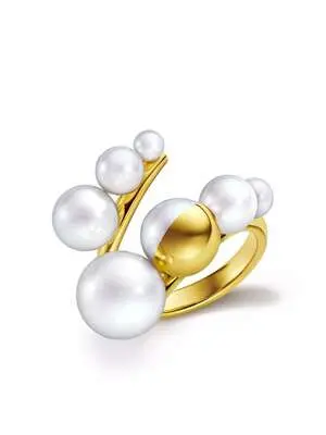 TASAKI 18kt Yellow Freshwater Pearl Ring - Gold