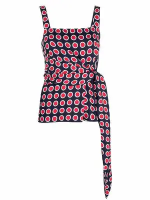 Moschino Polka-dot Tank Top - Blue