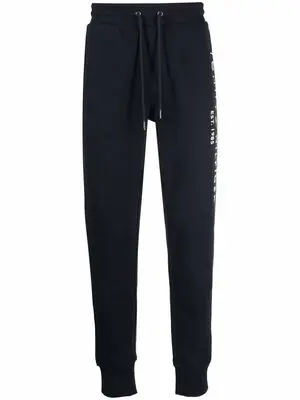 Tommy Hilfiger Logo-embroidered Drawstring Cotton Track Pants - Blue