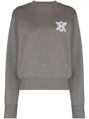DAILY PAPER Hovvie Logo-embroidered Sweatshirt - Grey