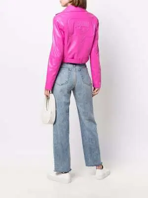 CHIARA FERRAGNI Leather-effect Neon Jacket