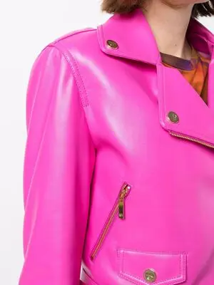 CHIARA FERRAGNI Leather-effect Neon Jacket