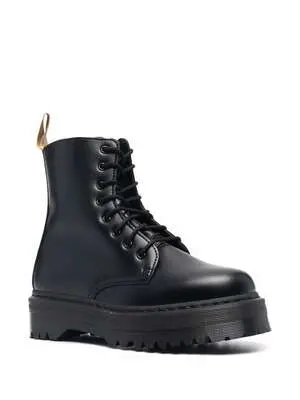 Dr. Martens Jadon Vegan-leather Platform Boots - Black