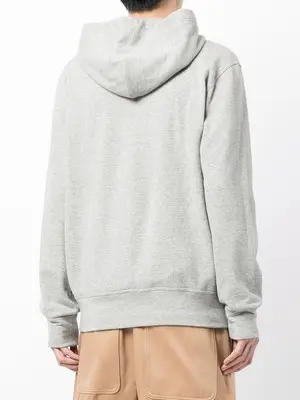 Play Comme Des Garcon Heart Patch Zip-up Hoodie