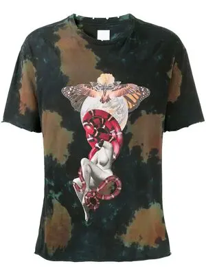 Alchemist Graphic-print Cloud-wash T-shirt