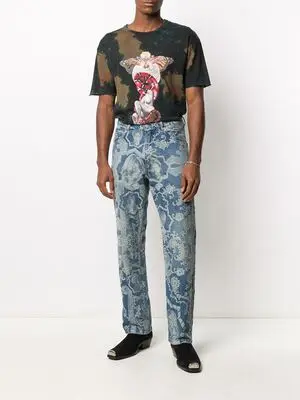 Alchemist Graphic-print Cloud-wash T-shirt