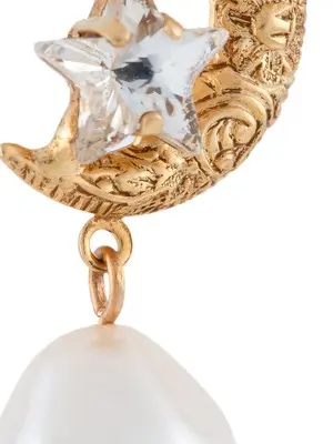 JENNIFER BEHR Lune Pearl Dangle Earrings