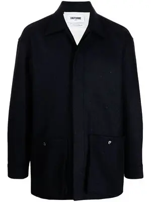 UNIFORME Patched Wool Overshirt
