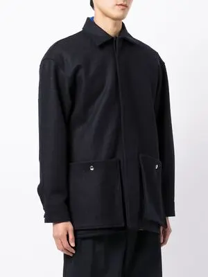 UNIFORME Patched Wool Overshirt