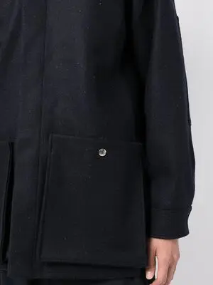 UNIFORME Patched Wool Overshirt