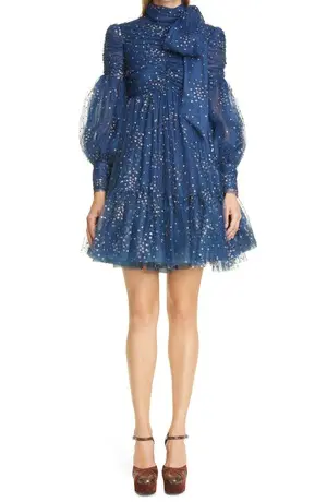 zimmermann glitter dress Candice Wang 72405 Size 4 Purple A Line Glitter Tulle Lace Prom Dress –  Glass Slipper Formals main image 0