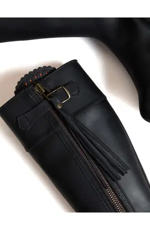 Penelope Chilvers Tassel Knee High Boot - 101 Black