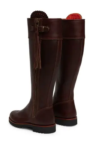 Penelope Chilvers Tassel Knee High Boot - Conker