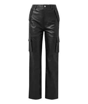 DEADWOOD Net Sustain Convoy Recycled Leather Straight-leg Cargo Pants