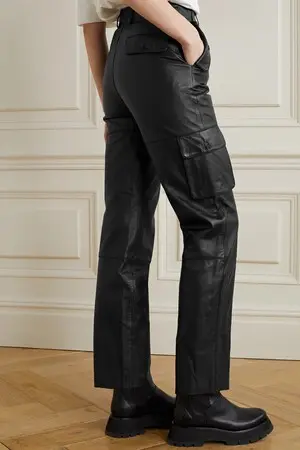 DEADWOOD Net Sustain Convoy Recycled Leather Straight-leg Cargo Pants