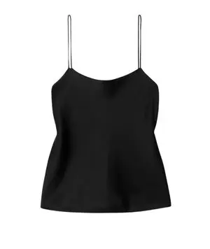 THE ROW Biggins Silk-satin Camisole - Black