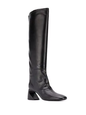 JIL SANDER Sculpted Heel Thigh-high Boots