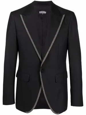 Dsquared2 Contrast-trim Single-breasted Blazer