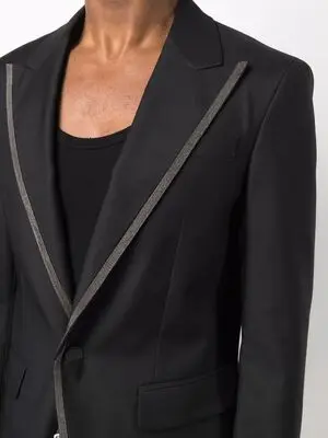 Dsquared2 Contrast-trim Single-breasted Blazer