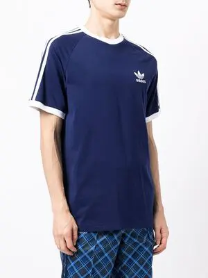 Adidas Embroidered-logo T-shirt - Blue