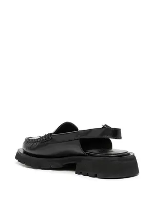 Hereu Slingback Leather Loafers