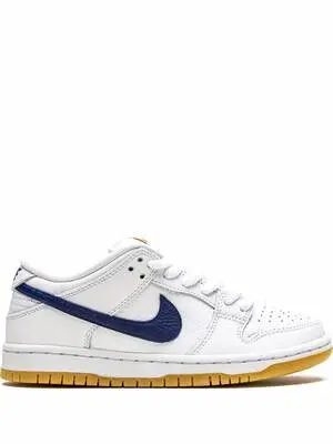 Nike Sb Dunk Low Pro Iso Orange Label/navy Sneakers - White