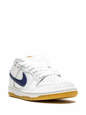 Nike Sb Dunk Low Pro Iso Orange Label/navy Sneakers - White