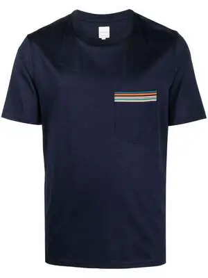 Paul Smith Pocket Cotton T-shirt - Blue