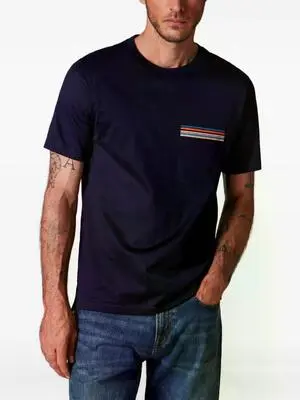 Paul Smith Signature Stripe Pocket T-shirt - Blue