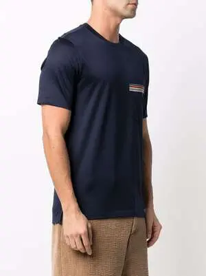 Paul Smith Pocket Cotton T-shirt - Blue