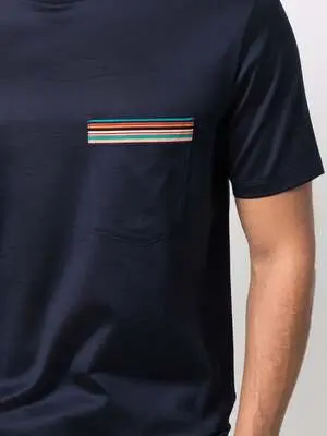 Paul Smith Pocket Cotton T-shirt - Blue