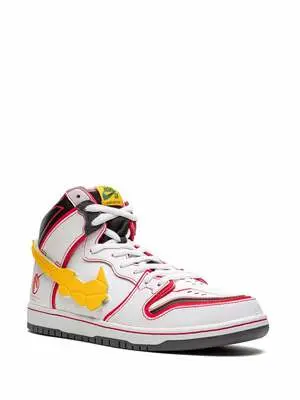 Nike X Gundam Sb Dunk High Pro Qs Rx-0 Sneakers - White